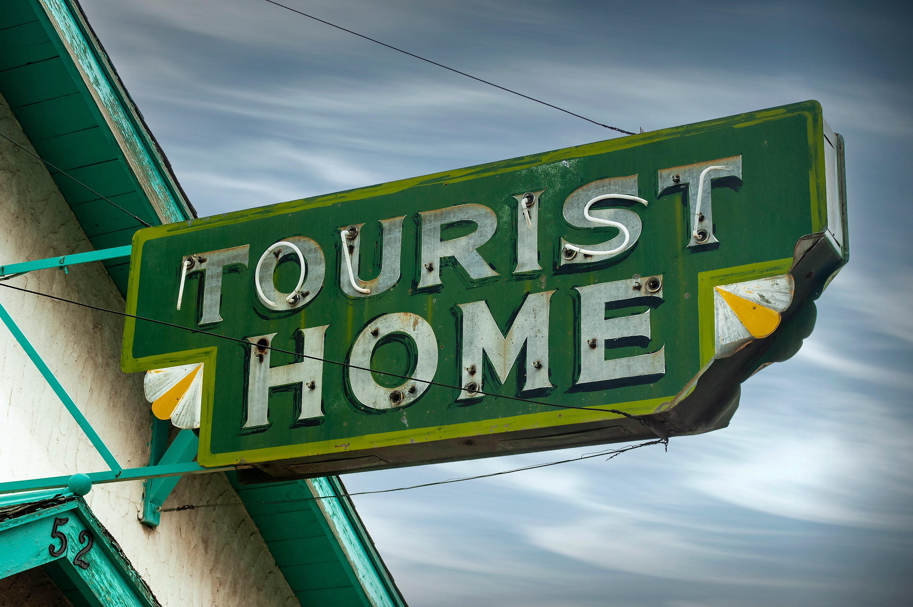 Tourist Home Motel Retro Roadside Motel Vintage Neon Advertising Sign ...
