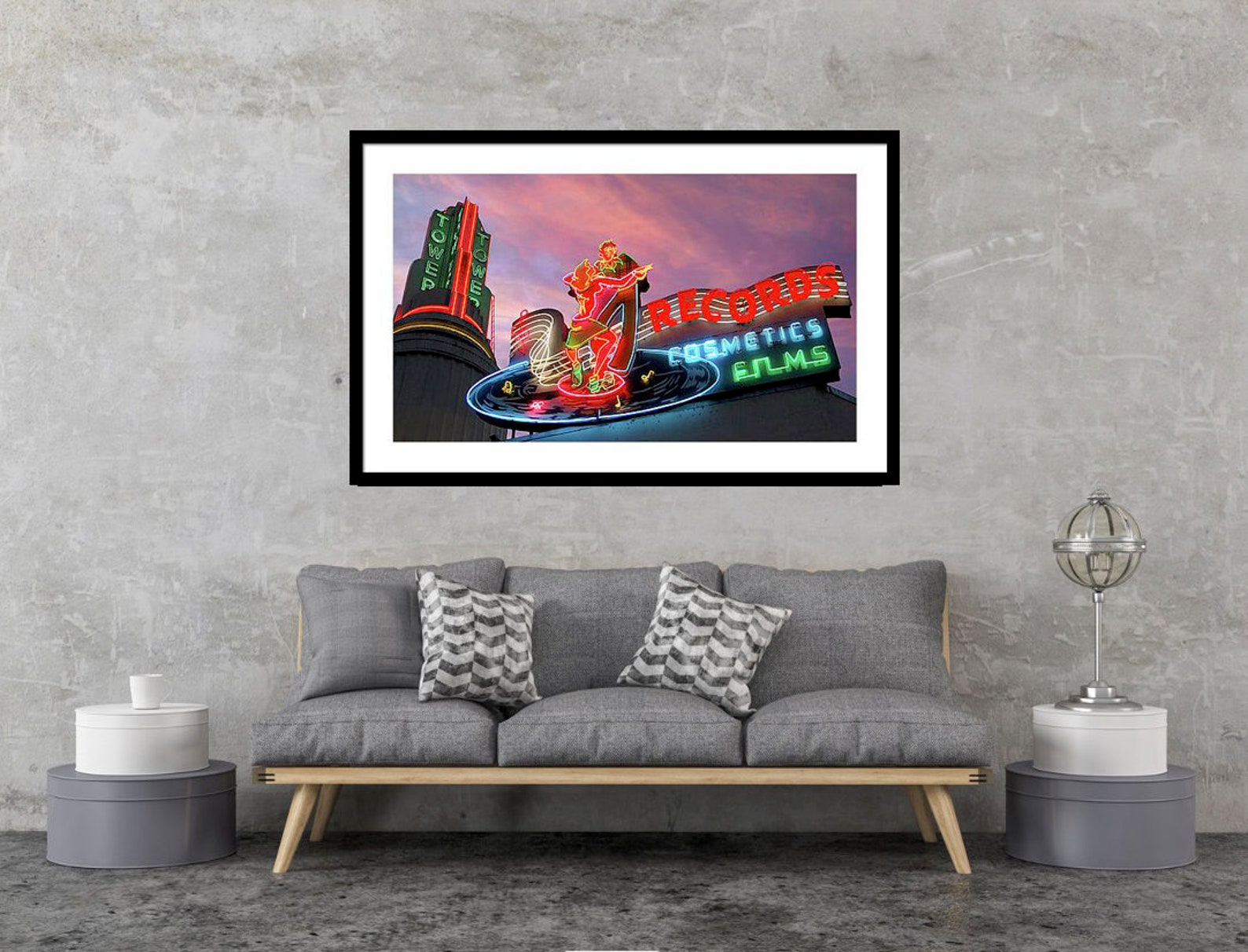 Tower Records, Dancing Kids, Vintage Neon Sign, Sacramento, California ...