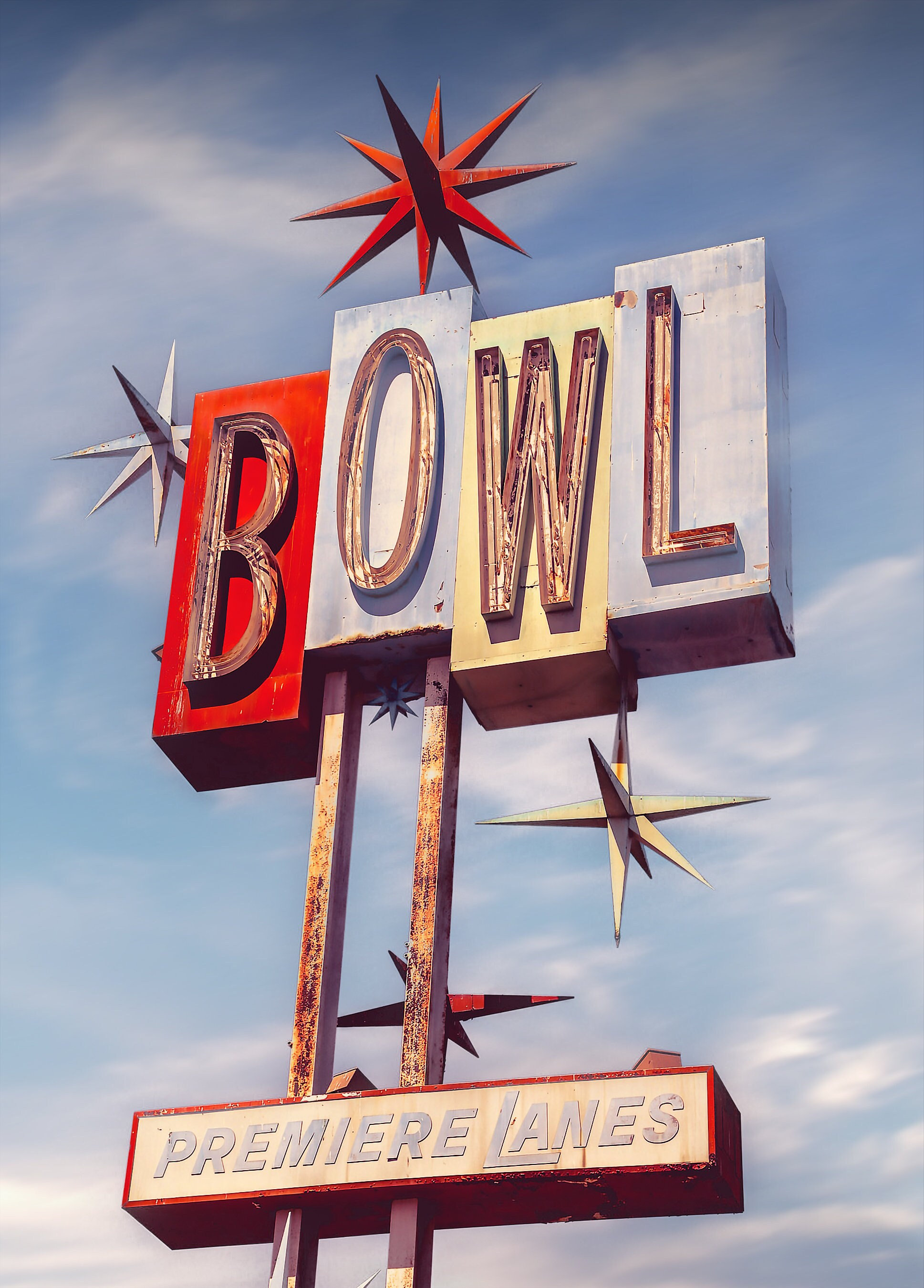 Premiere Bowl Lanes Retro Roadside Bowl Vintage Neon Sign - Etsy