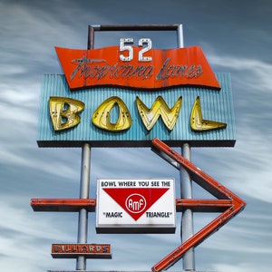 Tropicana Bowl Lanes Retro Roadside Bowl Vintage Neon Sign - Etsy