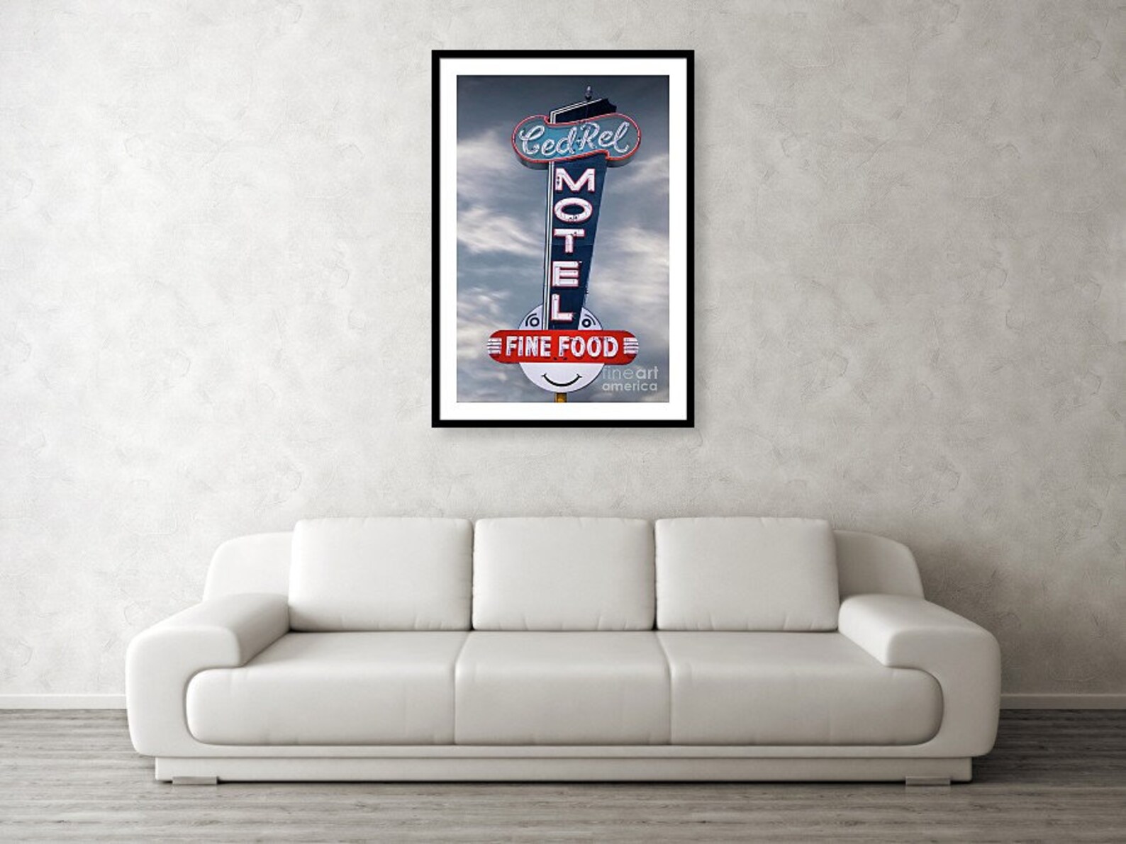 Ced Rel Motel Motel Retro Roadside Route 66 Vintage Neon Sign ...