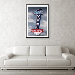Ced Rel Motel Motel Retro Roadside Route 66 Vintage Neon Sign ...