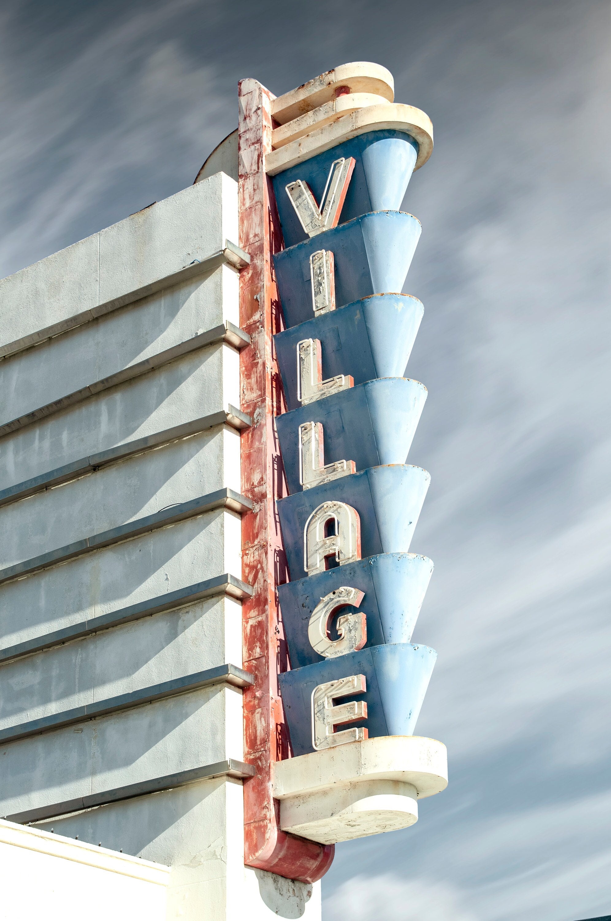 Village Theater Retro Roadside Vintage Neon Sign - Etsy