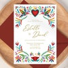 Invitation & Menu Template Set | Mexican Inspired Food and Drinks Menu ...