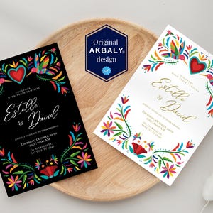 Mexican Wedding Invitation & Save the Date Template Set | Colorful ...