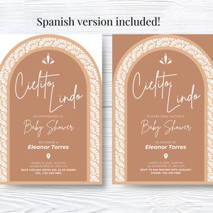 Cielito Lindo Baby Shower Invitation Template | Boho Gender Neutral ...