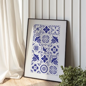 Mexican Talavera Printable Wall Art | Modern Decorative Wall Art ...