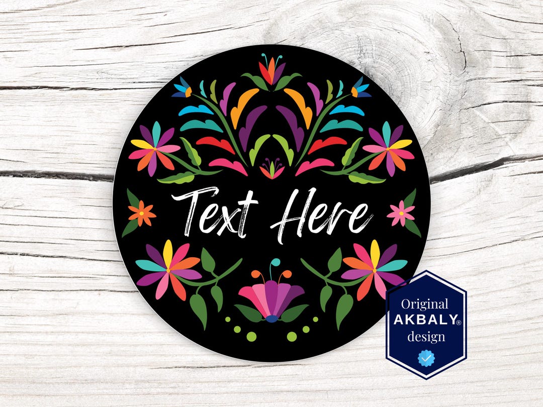 Mexican Otomí Style Customizable Stamp Design | Digital Files | Clipart ...