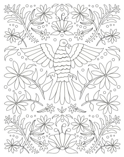 Instant download Coloring book Mexican Patterns Printable | Etsy
