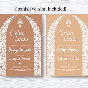 Cielito Lindo Baby Shower Invitation Template | Boho Gender Neutral ...