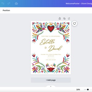 Mexican Wedding Welcome Sign Template - Colorful Otomi Design #5 - Easy ...