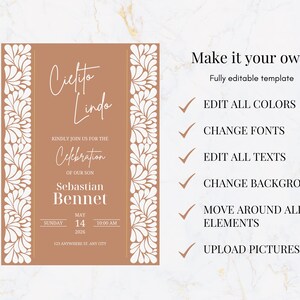 Cielito Lindo Baby Shower Invitation Template | Boho Gender Neutral ...