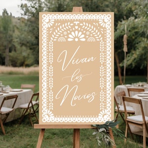 Papel Picado Wedding Welcome Sign Templates | Set of 3 Formats ...