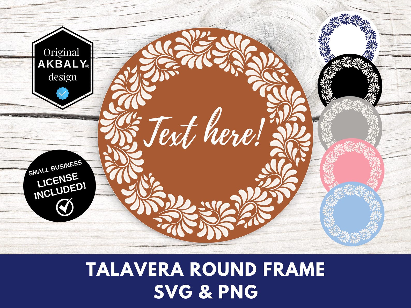 Cielito Lindo Talavera Round Frame SVG & PNG | Mexican Talavera Circle ...