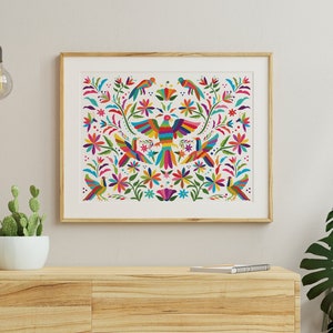 Colorful Printable Wall Art Mexico Otomi Abstract Art Print - Etsy