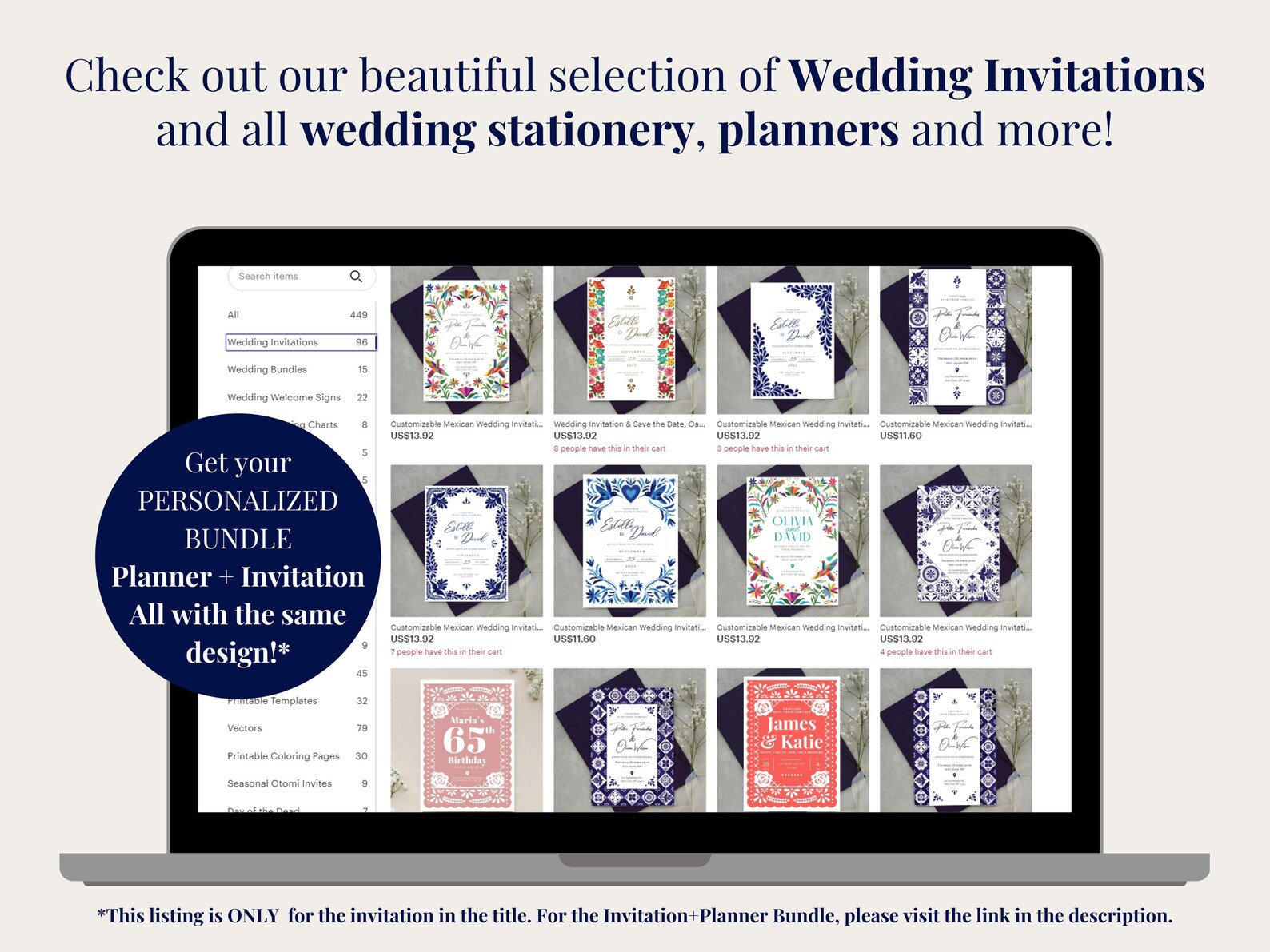Wedding Invitation & Save the Date, Oaxaca Floral Design #2B | Mexican ...