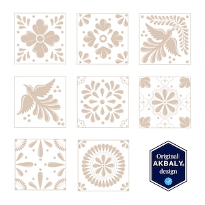 Mexican Talavera Clip Art Set | 8 Mosaic Digital Stickers | Hight ...