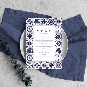 Table Numbers & Menus (food+drinks) Templates for Weddings With ...