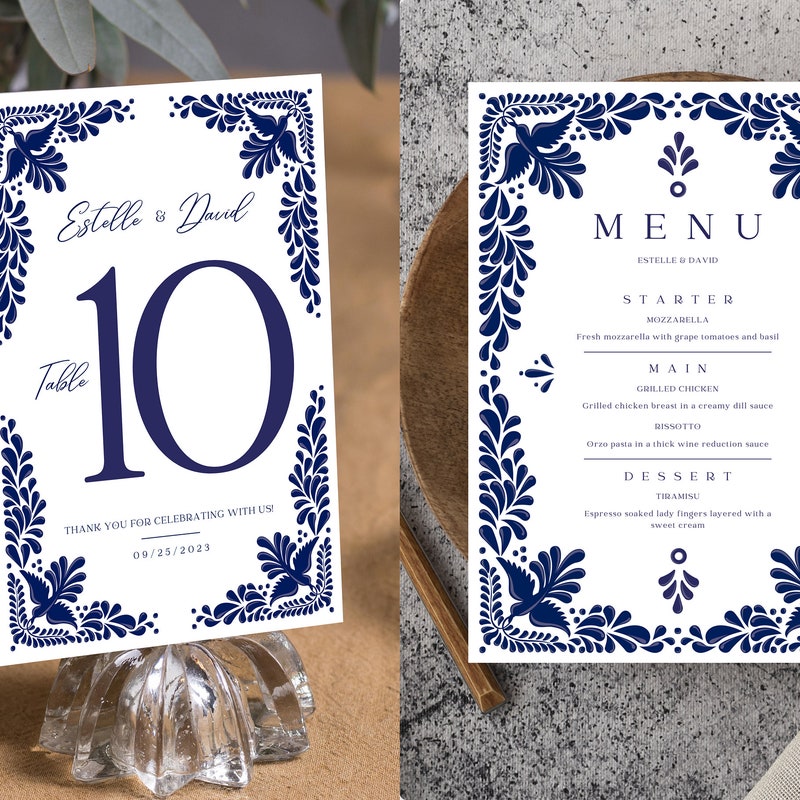 Spanish Table Number - Etsy