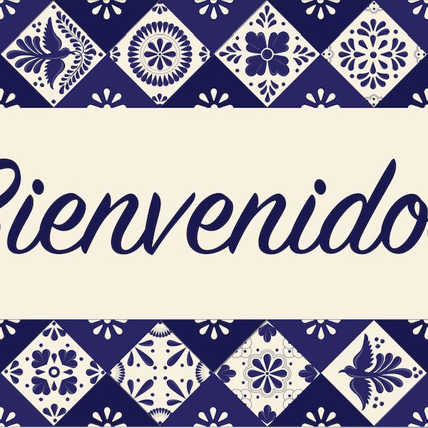 Bienvenidos Banner - Etsy