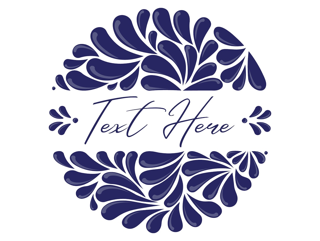 Beautiful Mexican Talavera Template Digital File Easy to - Etsy