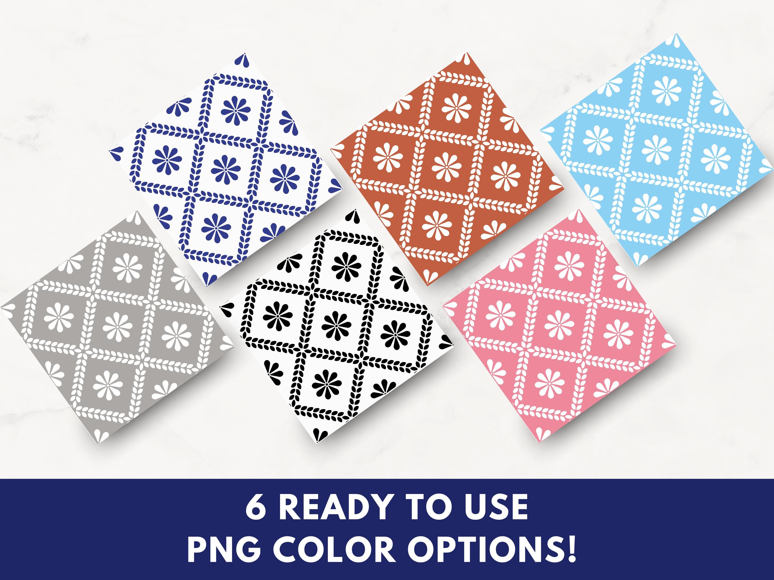 Talavera Seamless Pattern SVG, PNG+ | Classic Talavera Tile Pattern in ...