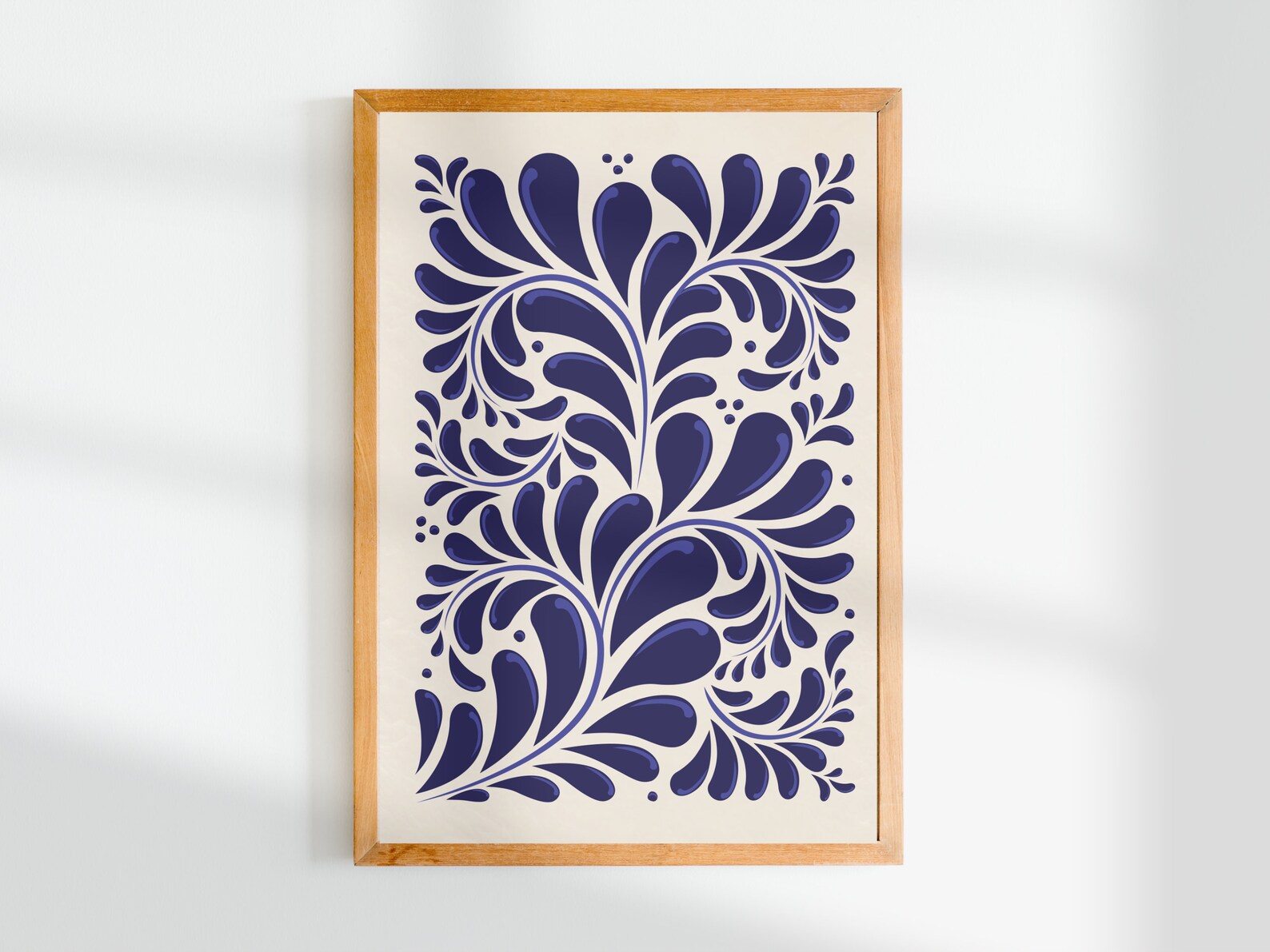 Blue Talavera Printable Wall Art | Abstract Art Print | Modern ...