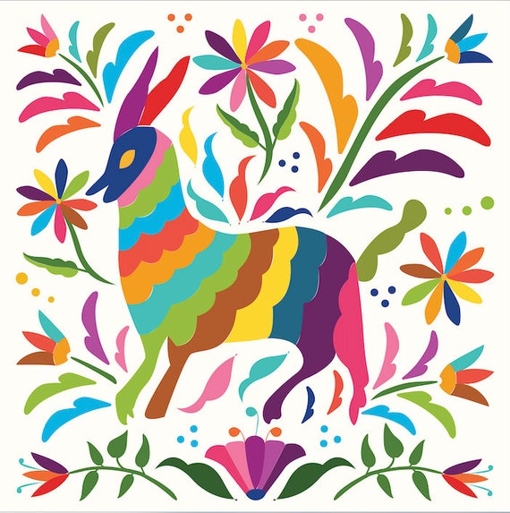 Mexican Otomí Style Design in Vector Digital Download Files - Etsy