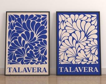 Talavera Wall Art Set, Printable Wall Art, Digital Prints, Home Decor ...