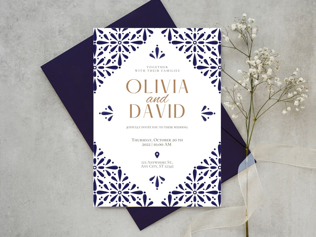 Wedding Invitation & Save the Date Template Set #012. Wedding Invite ...
