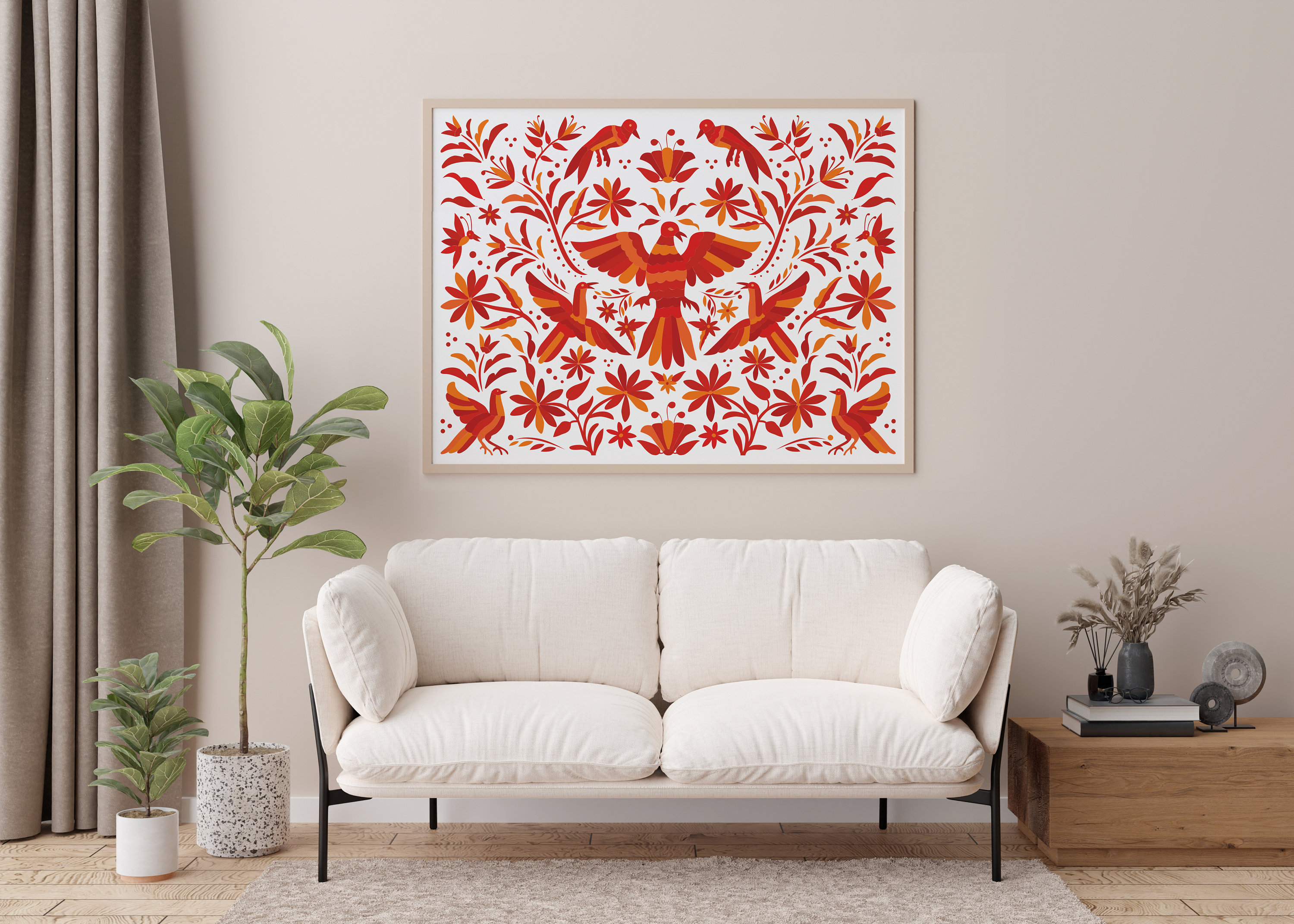 Mexico Otomi Printable Wall Art | Modern Art Print | Abstract ...