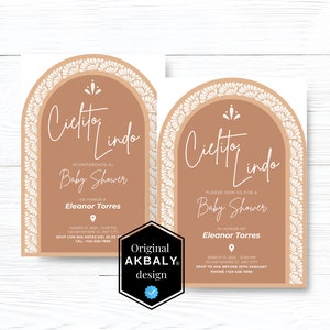 Cielito Lindo Baby Shower Invitation Template | Boho Gender Neutral ...