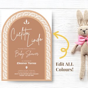 Cielito Lindo Baby Shower Invitation Template | Boho Gender Neutral ...