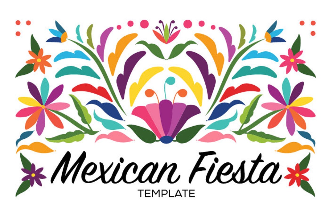 Mexican Fiesta, Otomí Design | Colorful Art | Digital Files | Clipart ...