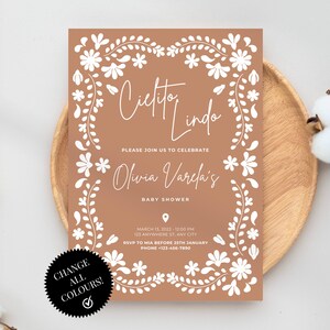 Cielito Lindo Baby Shower Invitation Template | Talavera Gender Neutral ...