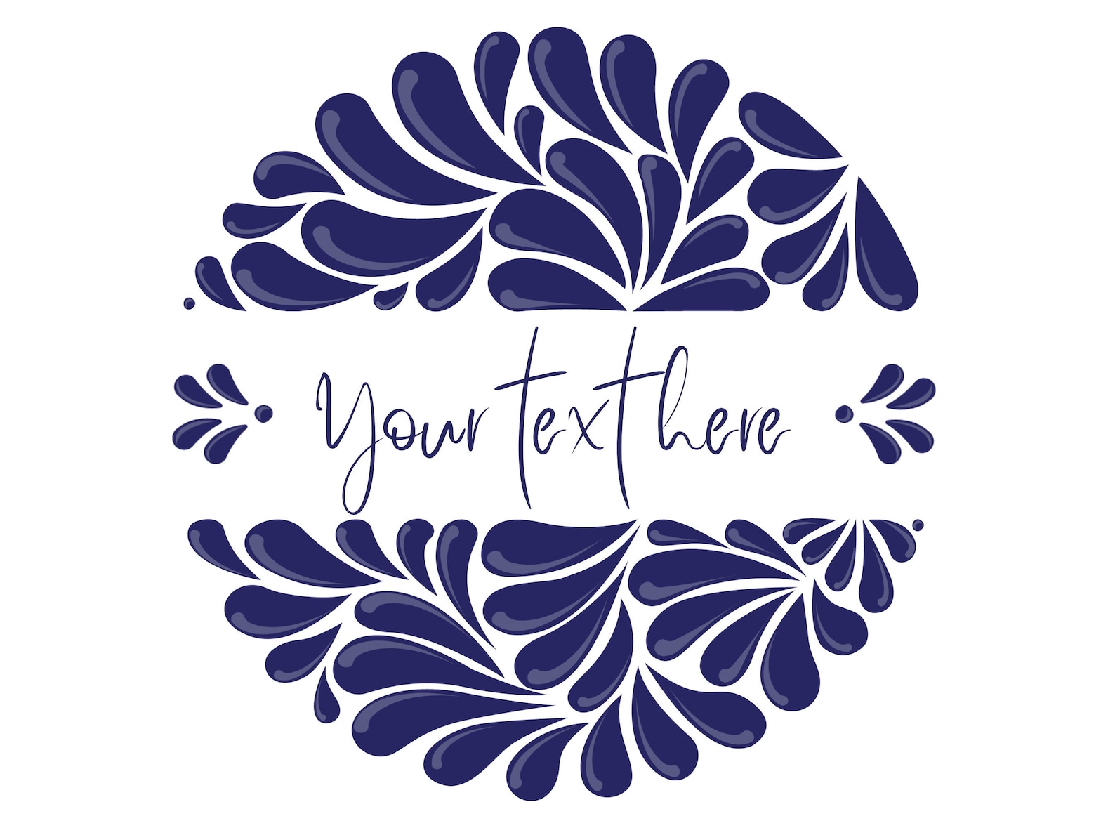 Beautiful Mexican Talavera Template - Digital File Easy to Edit With ...