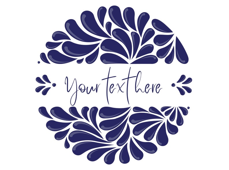 Beautiful Mexican Talavera Template - Digital File Easy to Edit With ...