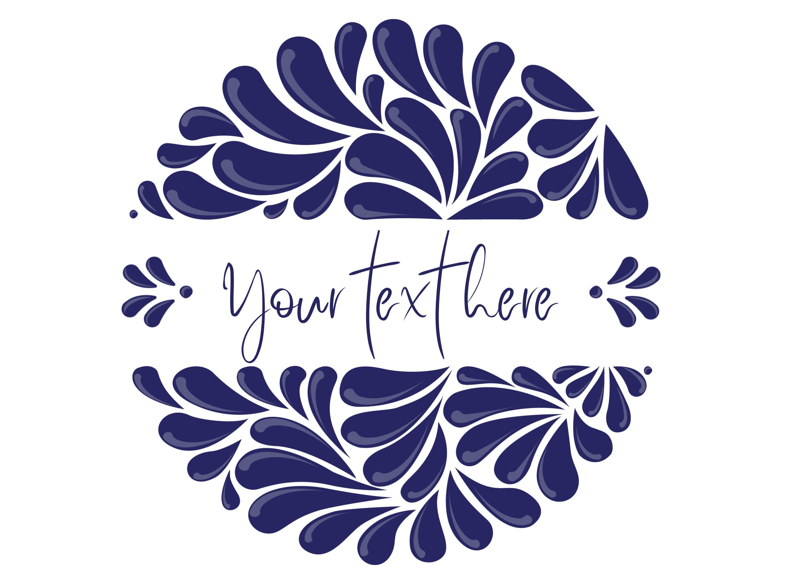 Beautiful Mexican Talavera Template - Digital File Easy to Edit With ...