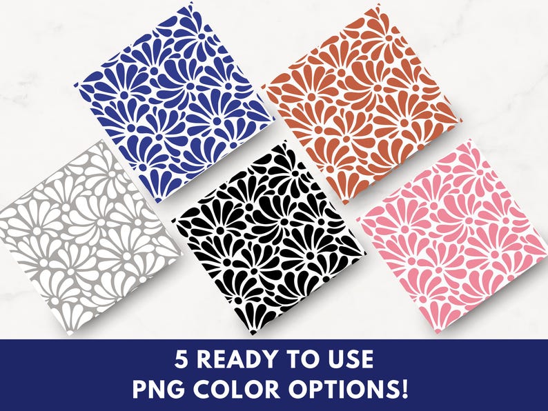 Mexican Talavera Seamless Pattern SVG & PNG | Talavera Tile Pattern in ...