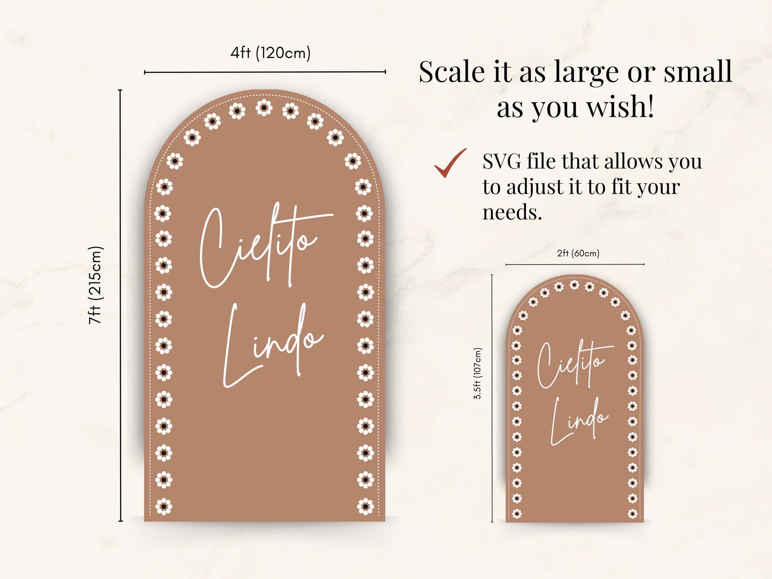 Mexican "barro" Arch Backdrop DIGITAL SVG | Cielito Lindo Baby Shower ...