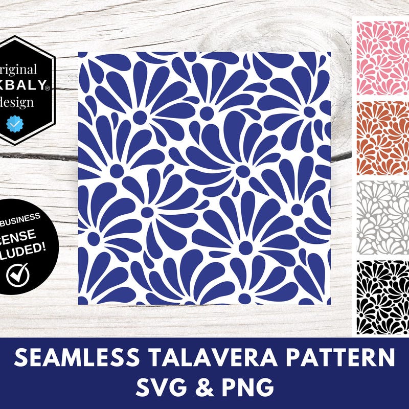 Seamless Talavera Pattern - Etsy