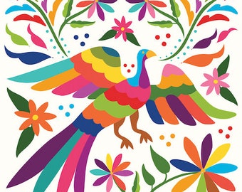 Mexican Otomí Style Customizable Stamp Design Digital Files | Etsy