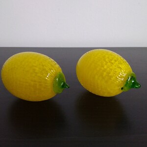 A Pair of Glass Lemon Figurne Home Kitchen Decor. - Etsy