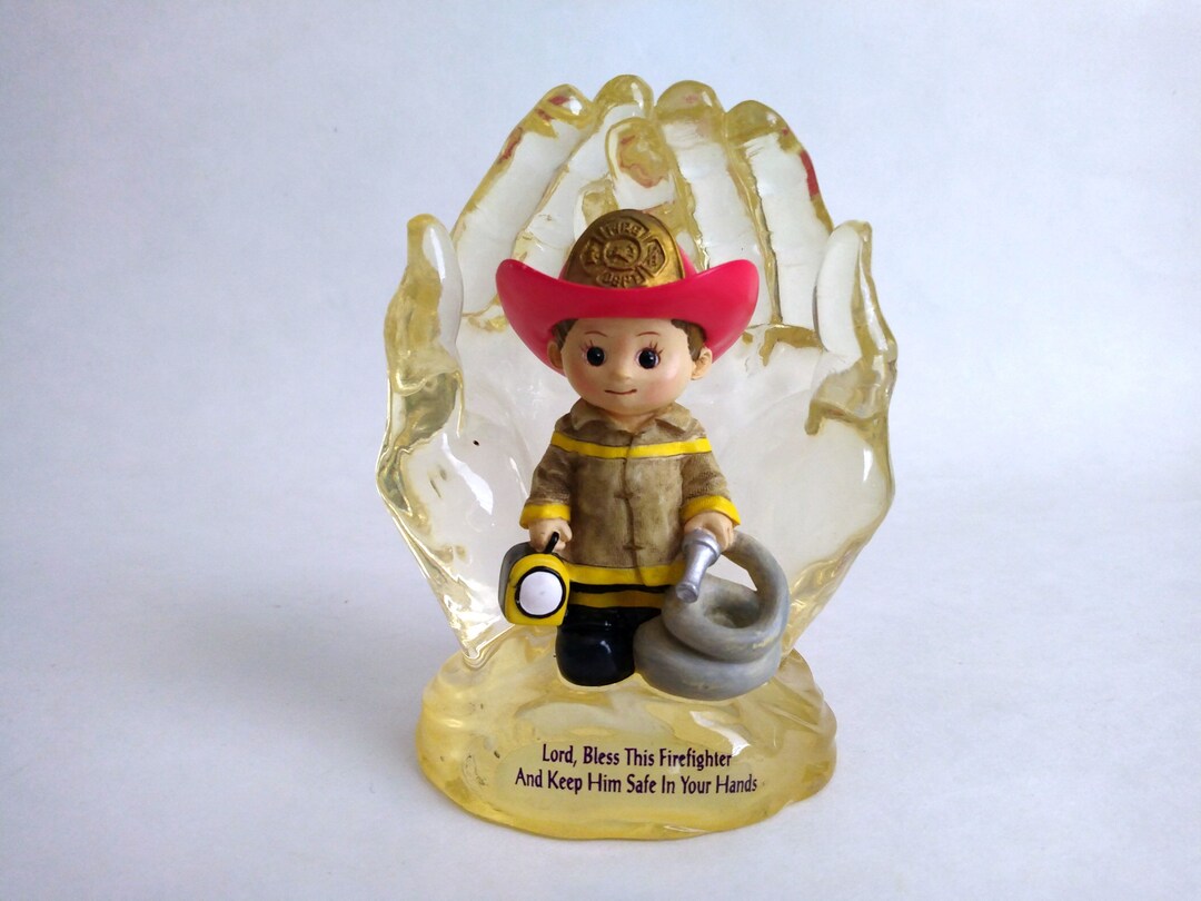 Lord Bless This Firefighter Figurine From the in God's Hands Collection ...