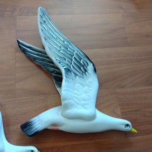 Vintage Beswick Style Flying Seagulls Ceramic Wall Plaques Set of 3 - Etsy