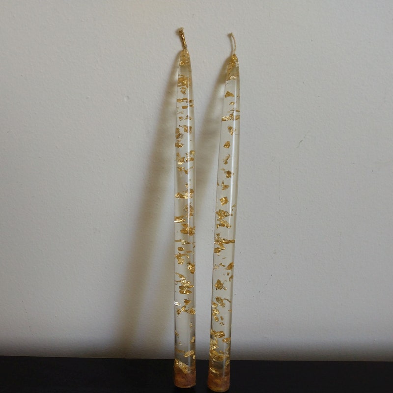 Lucite Taper Candles - Etsy