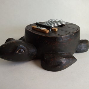 Vintage Turtle Finger Thumb Kalimba Wood Percussion Instrument - Etsy