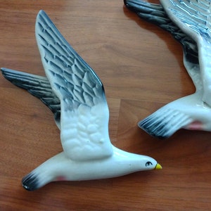 Vintage Beswick Style Flying Seagulls Ceramic Wall Plaques Set of 3 - Etsy