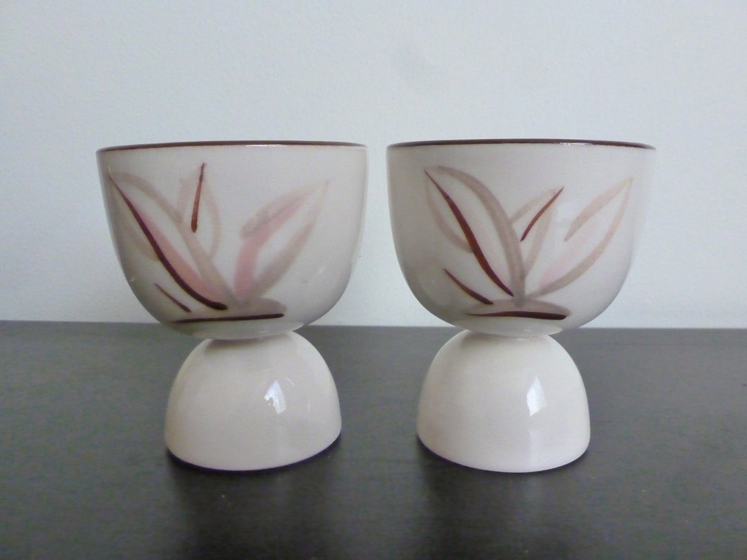 2 Winfield China Pottery Dragon Flower Double Eggcups - Etsy