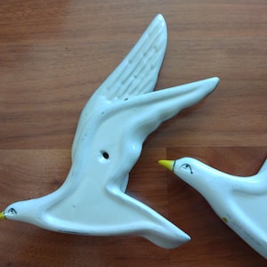 Vintage Beswick Style Flying Seagulls Ceramic Wall Plaques Set of 3 - Etsy